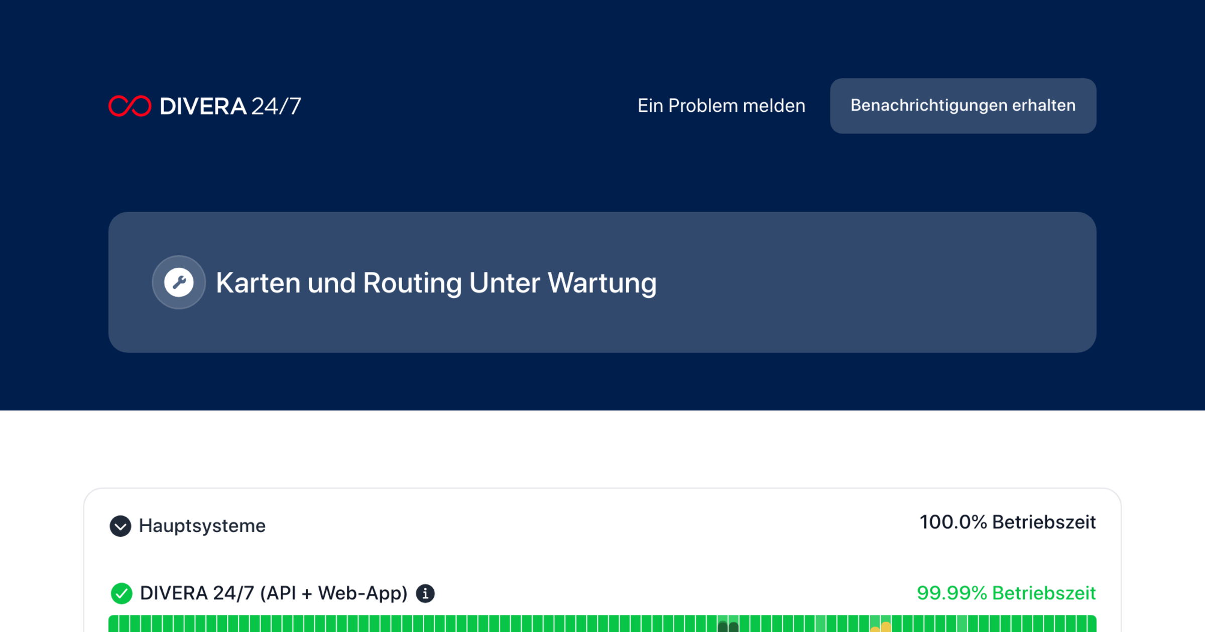 DIVERA 24/7 Statusseite